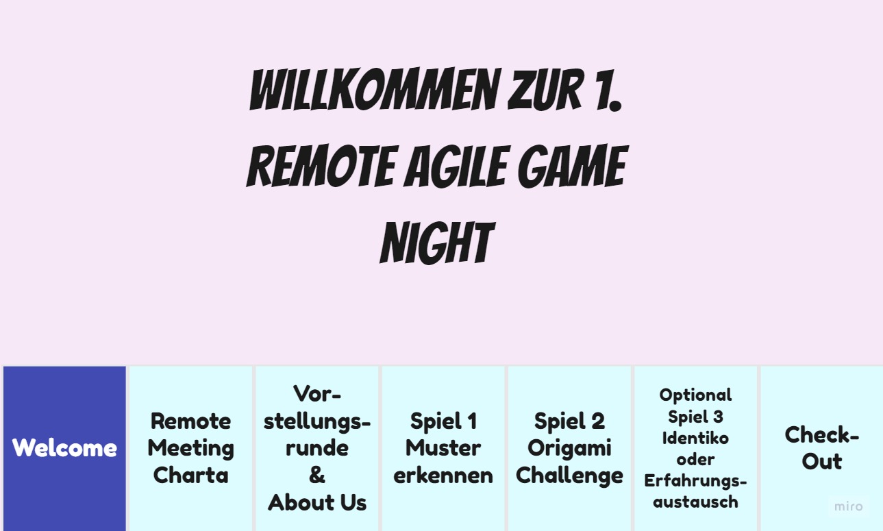 [ONLINE] Agile Game Night #38: Erste Remote Game Night – agile business games